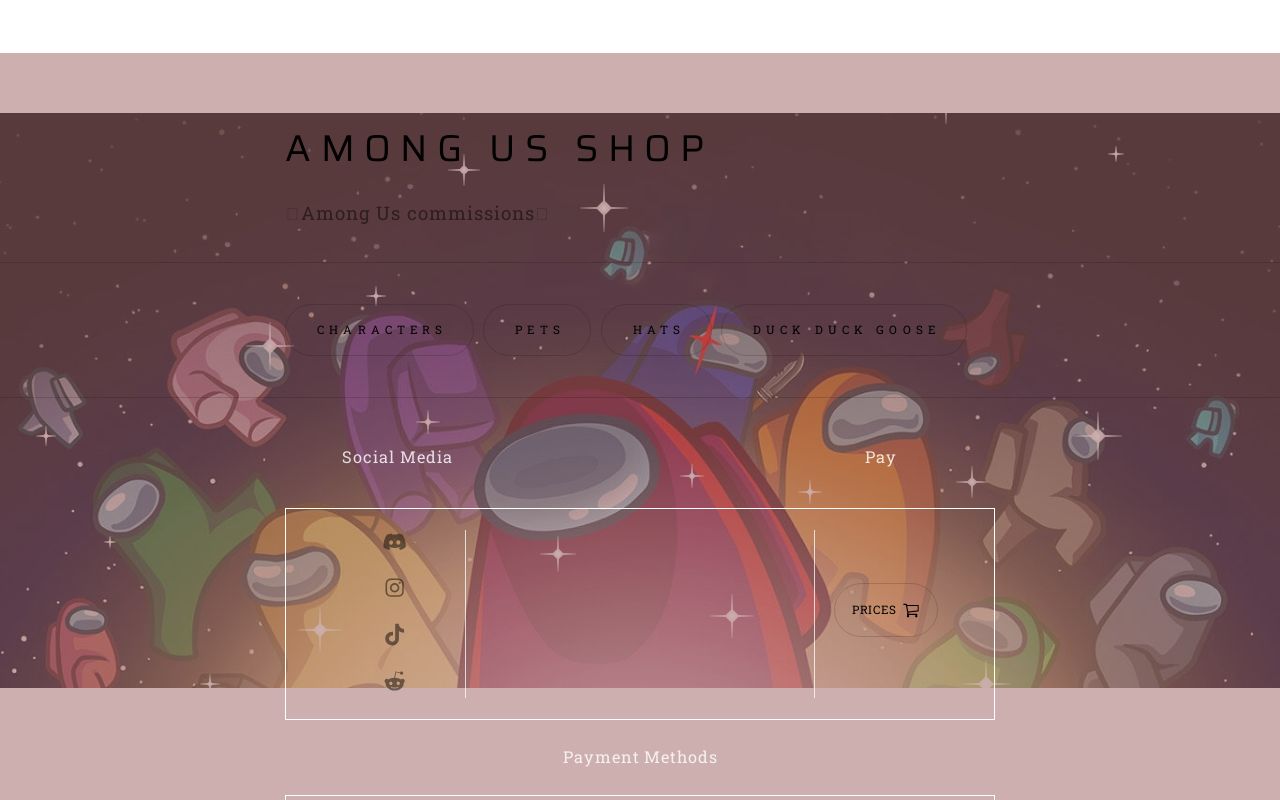 Among Us Shop